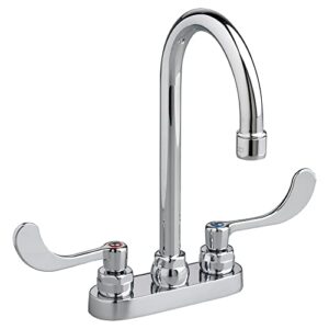 american standard 7500170.002 monterrey 1.5 gpm lavatory faucet with wrist blade handles, 11.75×10.75×5, chrome