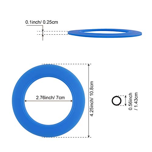 6 Pack Toilet flush valve seal Specific fit for American Standard&Eljer-Compatible with 7301111-0070A Flush Valve Seal Kit Replacements with O Ring by Hibbent