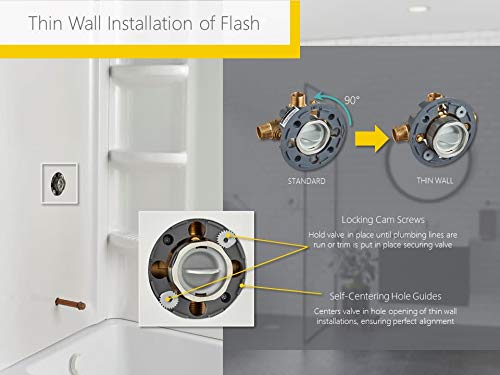 American Standard TU440507.295 Quentin Trim Kit with Water-Saving Shower Head and Cartridge, Brushed Nickel