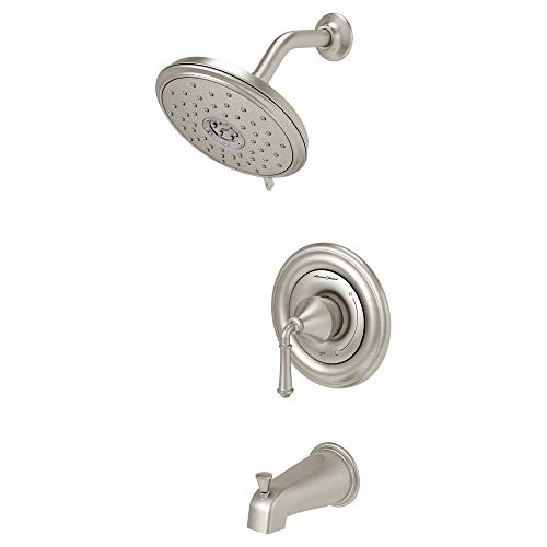 American Standard TU420502.295 Portsmouth Round Tub and Shower Trim Kit with Cartridge, Brushed Nickel