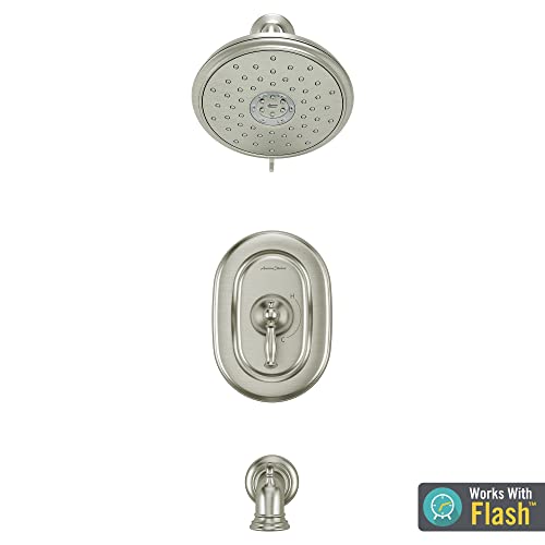 American Standard TU440508.002 Quentin Tub Trim Kit with Water-Saving Shower Head and Cartridge, Polished Chrome