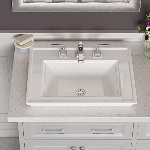 American Standard 1203008.020 Town Square S Countertop Sink, 8-inch Centers, White