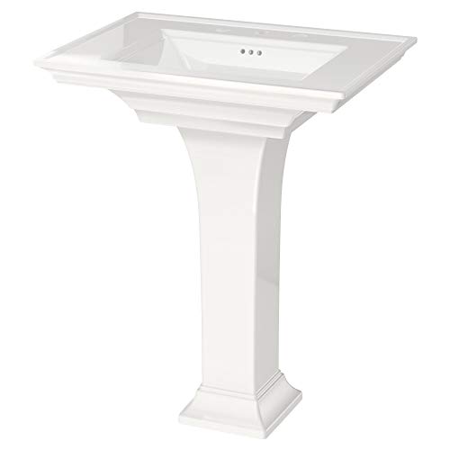 American Standard 297800.02 Town Square S Pedestal Sink-8" Centers, White