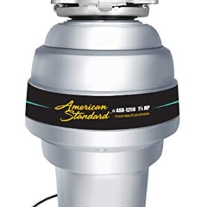 American Standard 10-US-ASD-1250 Premium Garbage Disposal with 3-Bolt Mount System and Odor Protection Processor, Silver