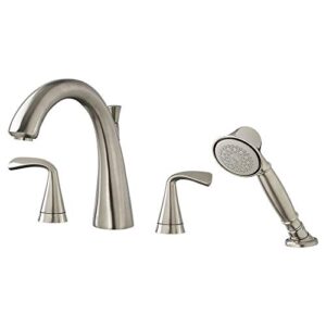 American Standard T186901.295 Fluent Roman Tub Faucet with Personal Shower for Flash Rough-in Valves, Brushed Nickel