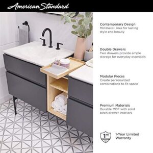 American Standard 8726033.477 Studio S 33 in. Double-Drawer Bathroom Vanity, Dark Grey