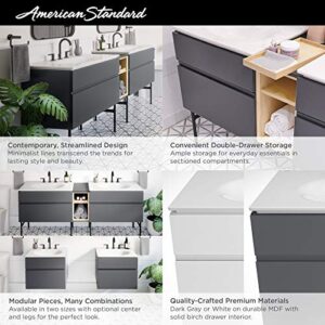 American Standard 8726033.477 Studio S 33 in. Double-Drawer Bathroom Vanity, Dark Grey