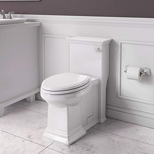 American Standard 2851A105.020 Town Square S Right Height Elongated One-Piece Toilet with Seat, White