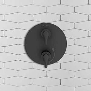 American Standard TU105740.243 Studio S 2-Handle Integrated Shower Diverter Trim Only, Matte Black