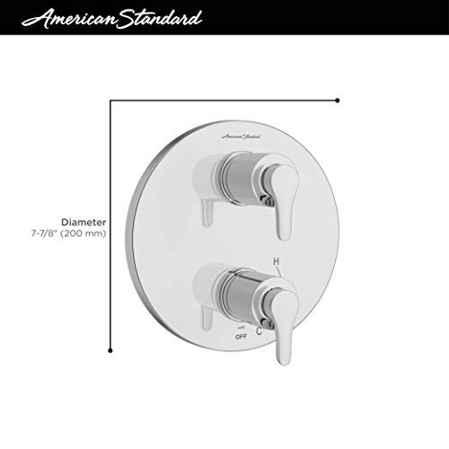 American Standard TU105740.243 Studio S 2-Handle Integrated Shower Diverter Trim Only, Matte Black