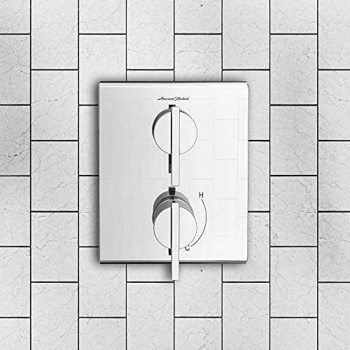 American Standard TU184740.002 Time Square 2-Handle Integrated Shower Diverter Trim Only, Chrome