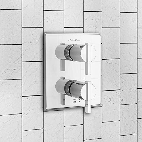 American Standard TU184740.002 Time Square 2-Handle Integrated Shower Diverter Trim Only, Chrome