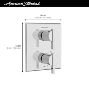 American Standard TU184740.002 Time Square 2-Handle Integrated Shower Diverter Trim Only, Chrome