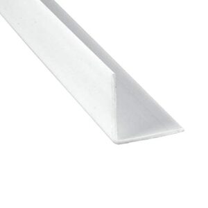 prime-line mp10069 vinyl corner shield, white, pack of 6 – 2-3/8” x 48” – durable vinyl corner guards, easy to install, protects wall edges from paint chips, wallpaper tears, and fingerprints