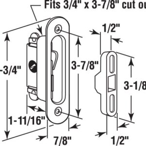 Prime-Line E 2126 Sliding Door Lock and Keeper for Wood or Aluminum