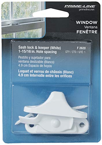 Prime-Line F 2620 Spring Cam Action Window Sash Lock, White, Pack of 36