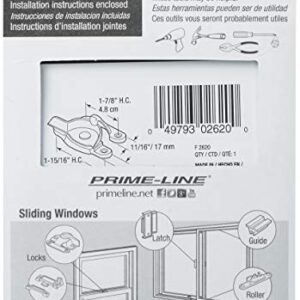 Prime-Line F 2620 Spring Cam Action Window Sash Lock, White, Pack of 36