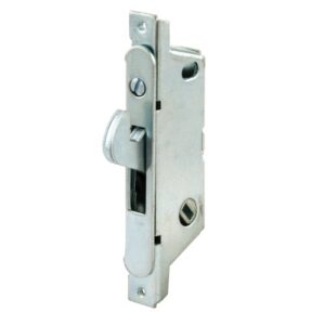 prime-line e 2119 mortise lock, auto latch, round face, steel, adams rite