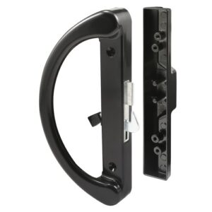 prime-line c 1252 black diecast, hook latch sliding door handle