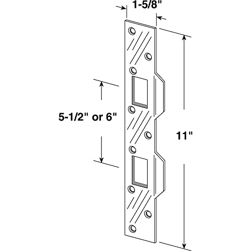 Prime-Line U 11452 Door Strike, Matte Black