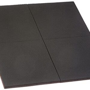 Prime-Line MP76740 Heavy-Duty Non-Slip Furniture Pads, 1/4 inch Thick x 4 inch x 4 inch Squares, Self-Adhesive Backing, Brown Felt w/Black Rubber, Pack of 8