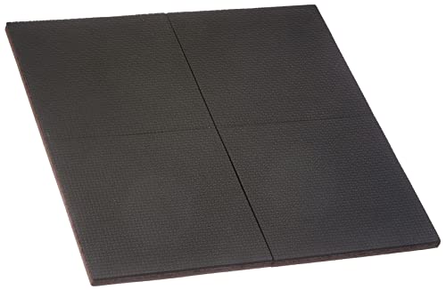 Prime-Line MP76740 Heavy-Duty Non-Slip Furniture Pads, 1/4 inch Thick x 4 inch x 4 inch Squares, Self-Adhesive Backing, Brown Felt w/Black Rubber, Pack of 8