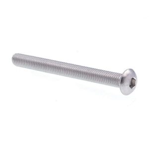 prime-line 9169173 socket cap screws, button head, hex (allen) drive, #10-32 x 2 in, grade 18-8 stainless steel, (10-pack)