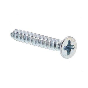 prime-line 9033969 wood screws, flat head, phillips drive, #2 x 5/8 in, zinc plated steel, (50-pack)