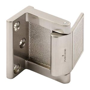 prime-line mp 4937 hotel door blocker/ door stop in nickel, silver