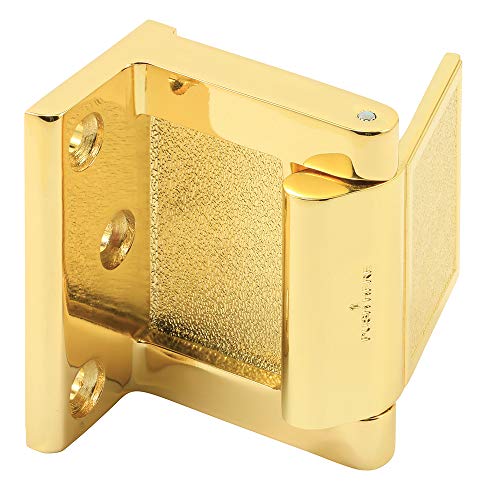 Prime-Line MP4933 Hotel Door Blocker/ Door Stop in Bright Brass, Gold