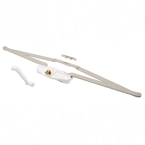 Prime-Line TH 23010-1 Awning Operator, 25-1/2 in, Diecast/Steel, White Color, Roto Crank Out, (1 set)