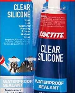 Prime-Line M 6258 Frameless Shower Door Bottom Seal – Stop Shower Leaks and Create a Water Barrier (3/8” x 36”, Clear Vinyl) & Loctite 908570 2.7 oz Tub Clear Silicone Waterproof Sealant, Single Tube