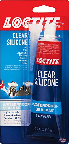 Prime-Line M 6258 Frameless Shower Door Bottom Seal – Stop Shower Leaks and Create a Water Barrier (3/8” x 36”, Clear Vinyl) & Loctite 908570 2.7 oz Tub Clear Silicone Waterproof Sealant, Single Tube