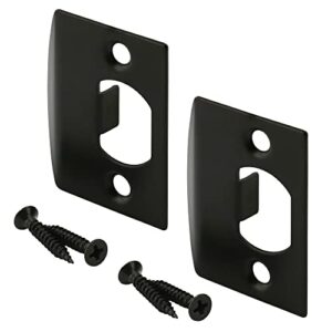 prime-line e 2793 latch strike plate, matte black