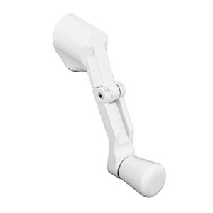 prime-line h 4318 operator folding crank handle, 11/32 inch, white painted finish, split shaft, pack of 6