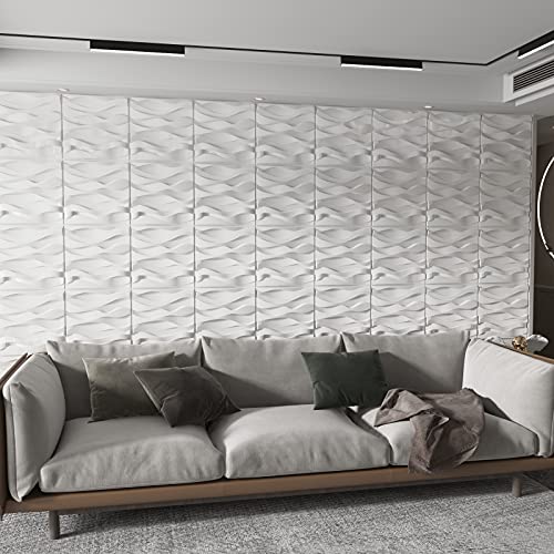 Art3d A10041 3D Wall Panels, White