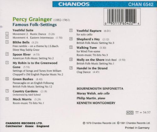 Percy Grainger Famous Folk-Settings