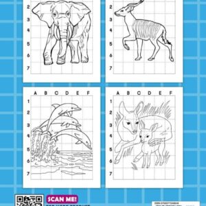 How To Draw Mammals: Step-By-Step Guide Book For Drawing With 30 Easy Pictures Inside | Stress Relief Gifts | Birthday Gifts | Creativity Gifts