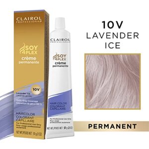 Clairol Professional Permanent Crème, 10v Lavender Ice, 2 oz