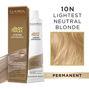 Clairol Professional Permanent Crème, 10n Lightest Neutral Blonde, 2 oz (Pack of 1)