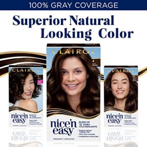 Clairol Nice'n Easy Permanent Hair Dye, 6A Light Ash Brown Hair Color, Pack of 3