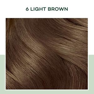 Clairol Natural Instincts Demi-Permanent Hair Dye, 6 Light Brown Hair Color, Pack of 3