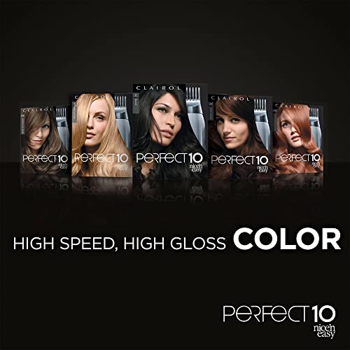 Clairol Nice'n Easy Perfect 10 Permanent Hair Dye, 6R Light Auburn Hair Color, Pack of 1