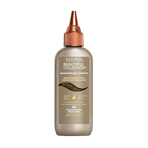 Clairol Professional Beautiful Advanced Gray Solutions 6n Toasted Hazelnut, 3 oz