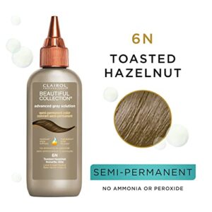 Clairol Professional Beautiful Advanced Gray Solutions 6n Toasted Hazelnut, 3 oz