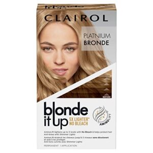 clairol bronde it up permanent hair dye, platinum bronde hair color, pack of 1