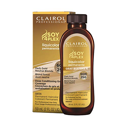 Clairol Professional Permanent Liquicolor for Blonde Hair Color, 6gn Dark Gold Neutral Blonde, 2 oz