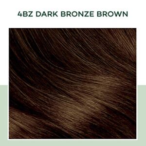 Clairol Natural Instincts Demi-Permanent Hair Dye, 4BZ Dark Bronze Brown Hair Color, Pack of 3