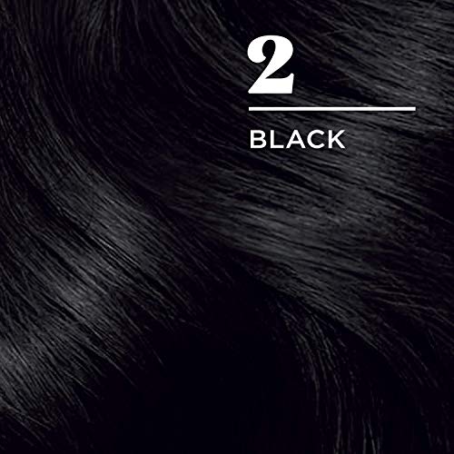 Clairol Nice'n Easy Permanent Hair Dye, 2 Black Hair Color, Pack of 1