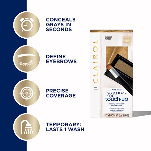 Clairol Root Touch-Up Temporary Concealing Powder, Blonde Hair Color, Pack of 4